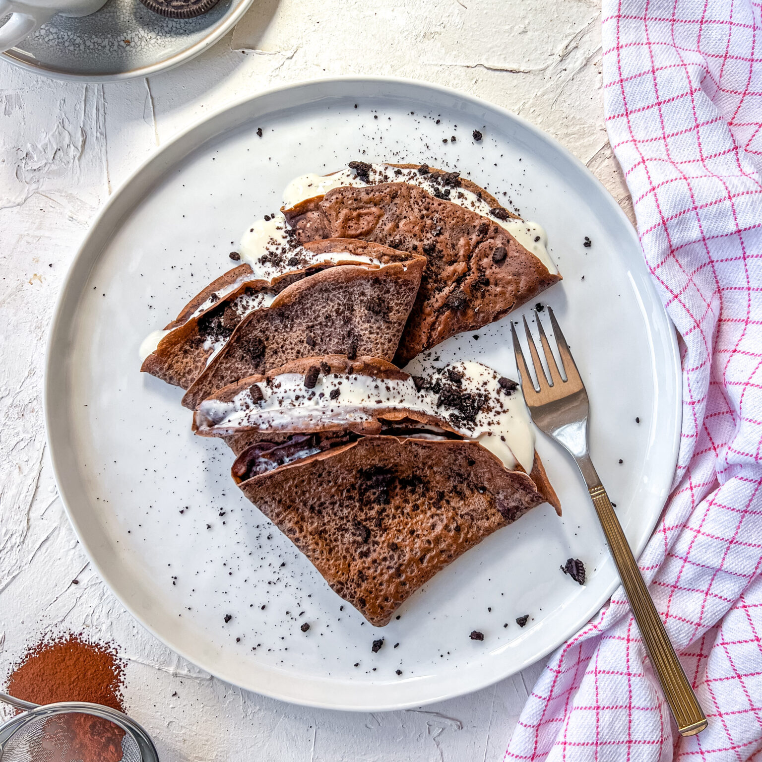 Oreo Protein Crêpes - Eva Koper